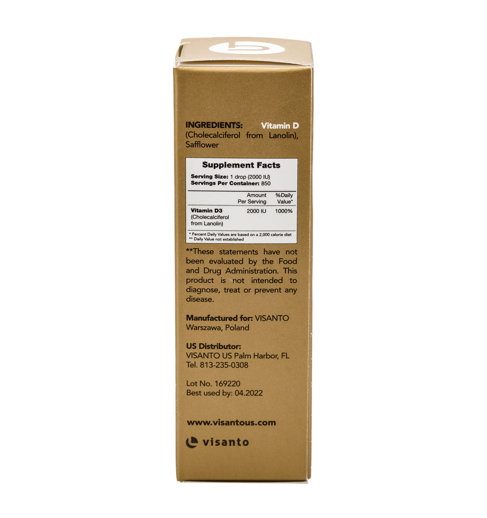 Vitamin D3 Drops - from Lanolin – Visanto US